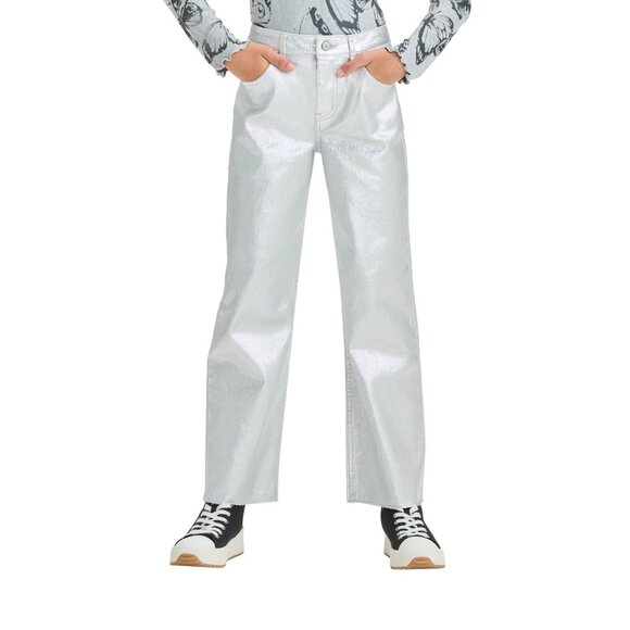 art class | Bottoms | Nwt Art Class Girls Highrise Baggy Metallic Wide ...